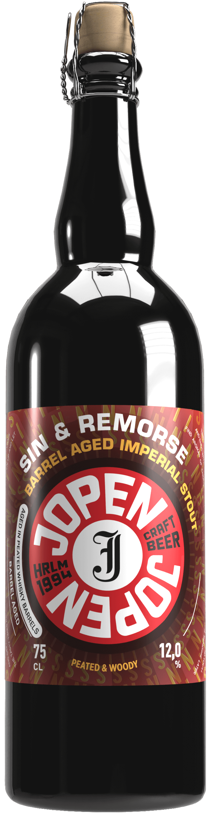 Jopen Sin & Remorse Peated Whiskey BA 75cl Fles - Jopenbier.nl